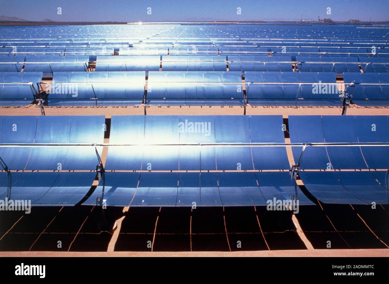 One of the three Luz International solar energy complexes in the Mojave ...