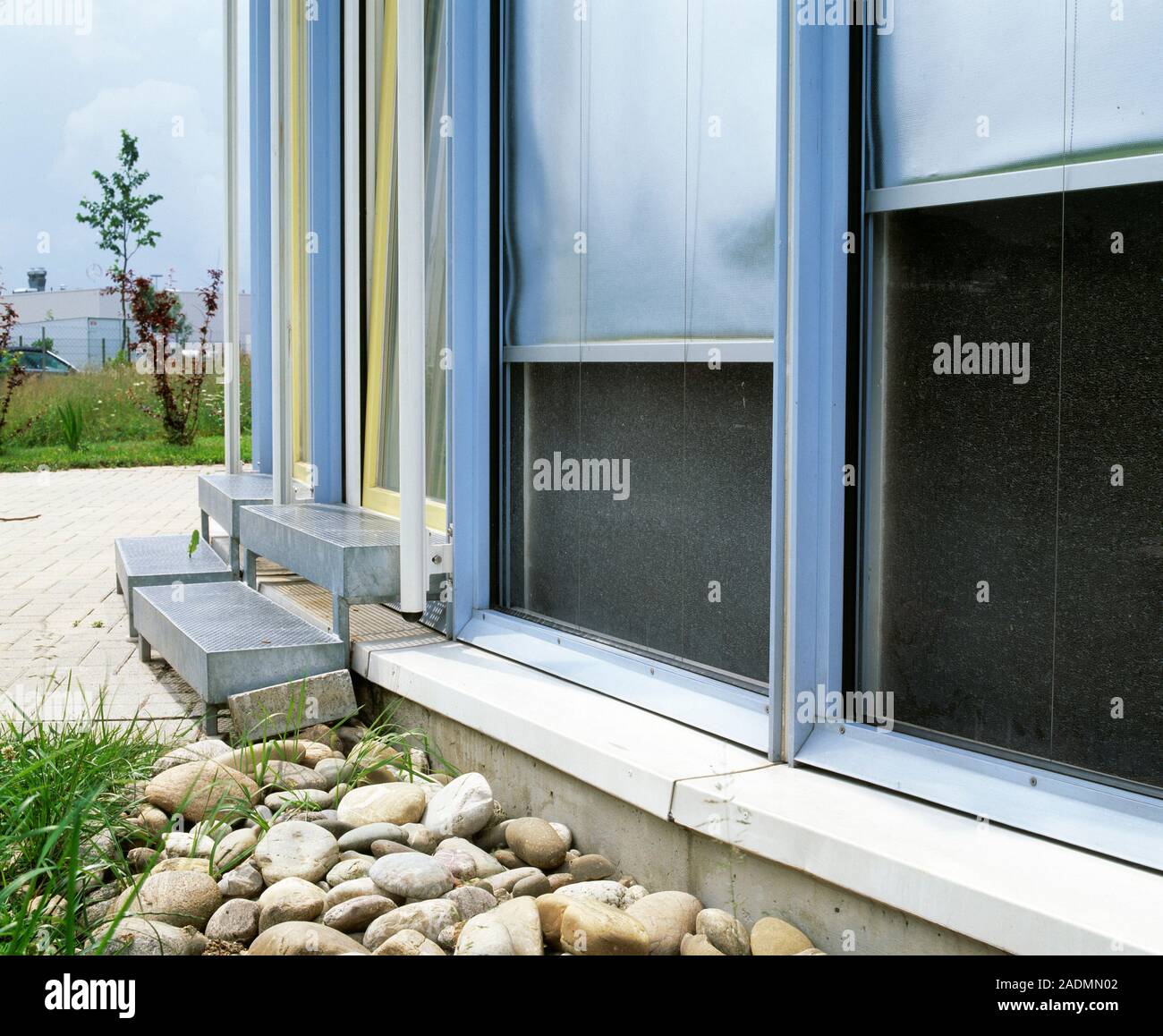 Passive solar heating. Transparent insulation (TI) on the south side of ...