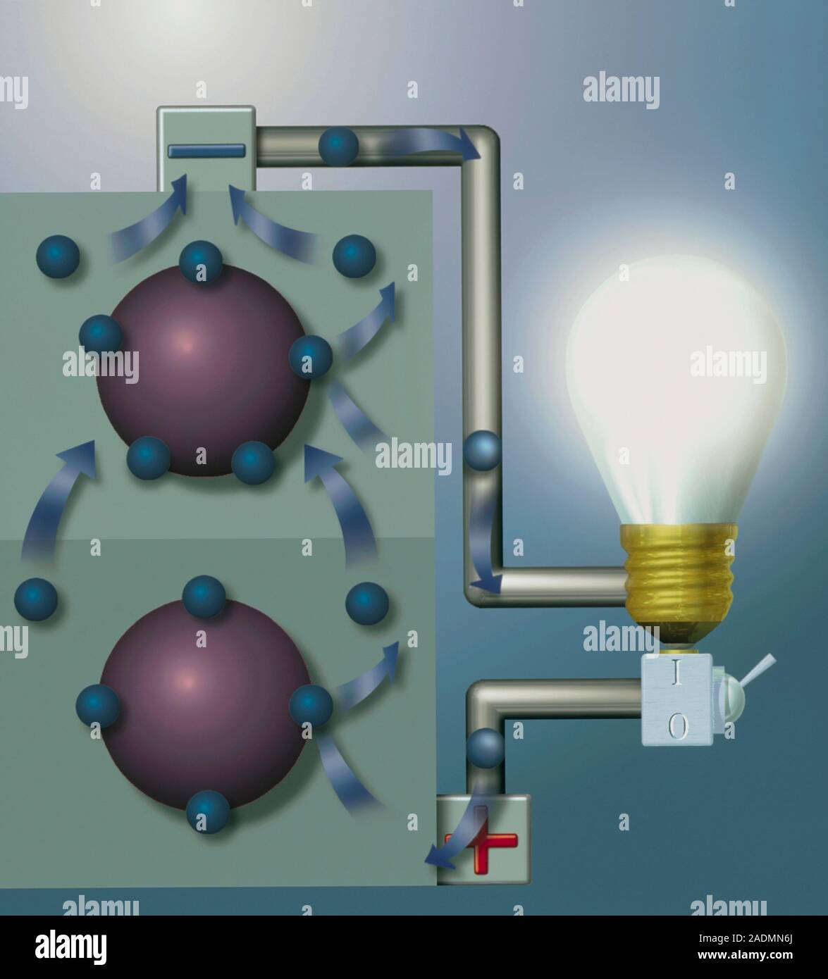 Solar cell (image 3 of 3). Computer illustration of a solar cell ...