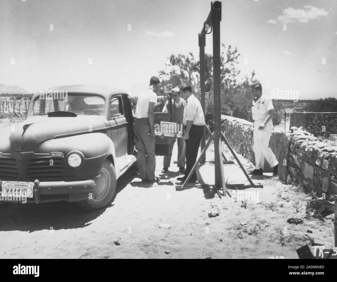 Preparations for the Trinity Project, the world's first detonation of a ...