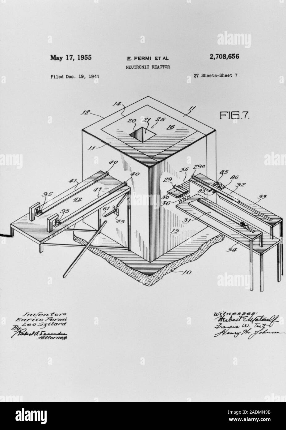 Nuclear power patent. A figure from the patent application of Enrico ...