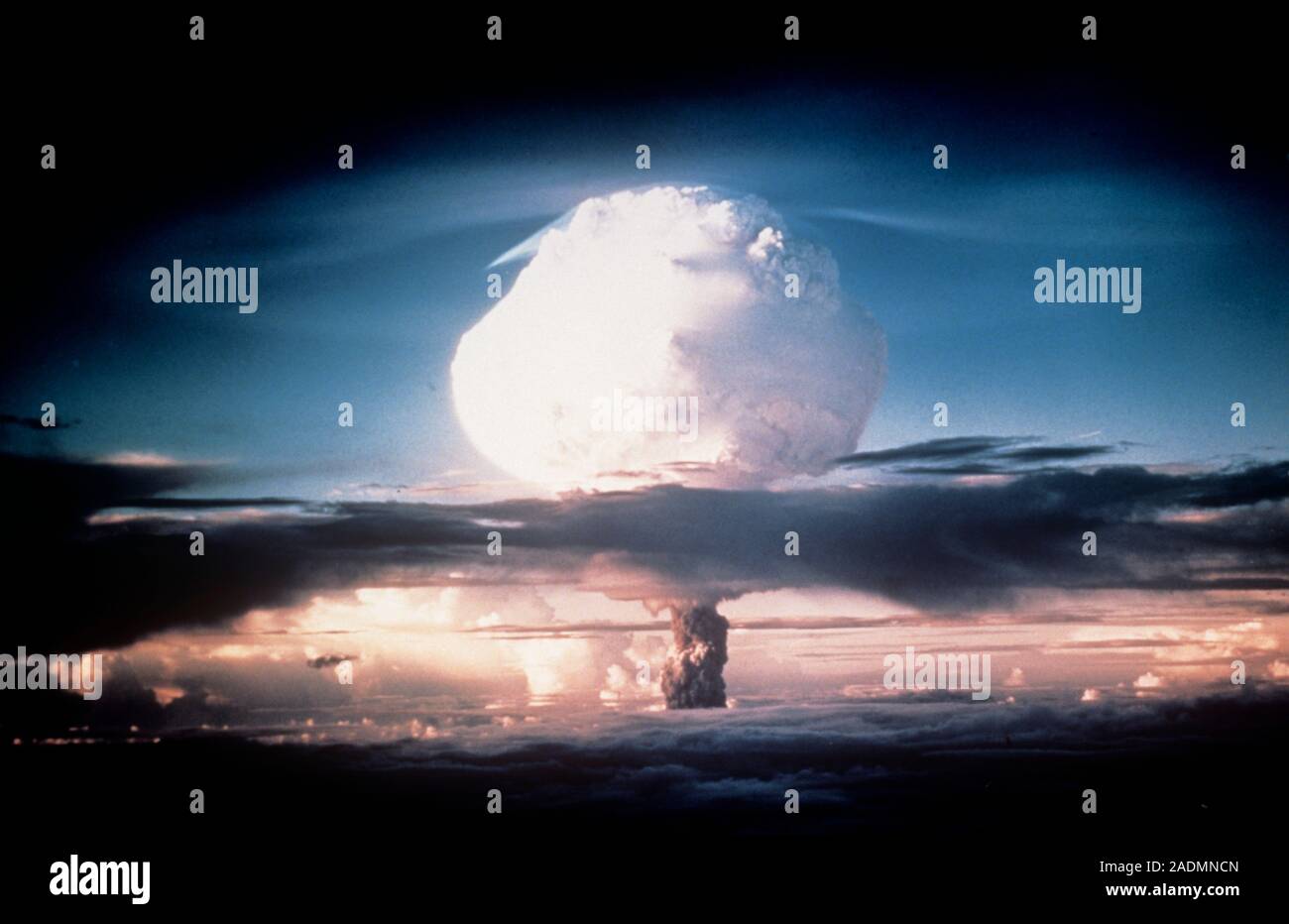 Explosion of the first thermonuclear, or hydrogen bomb - designated ...