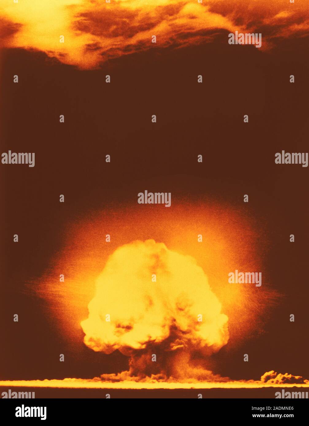 Atomic explosion after the detonation of the world's first atomic bomb ...