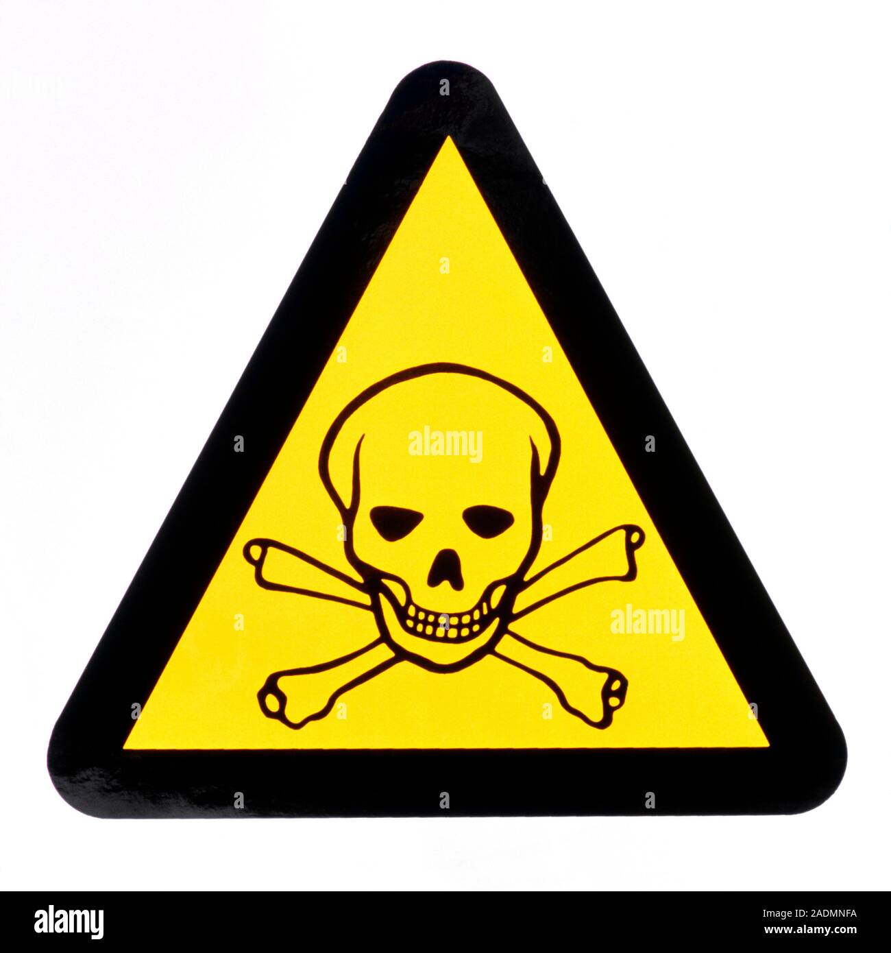 Chemical warning sign. Sign warning of dangerous chemicals. The sign ...