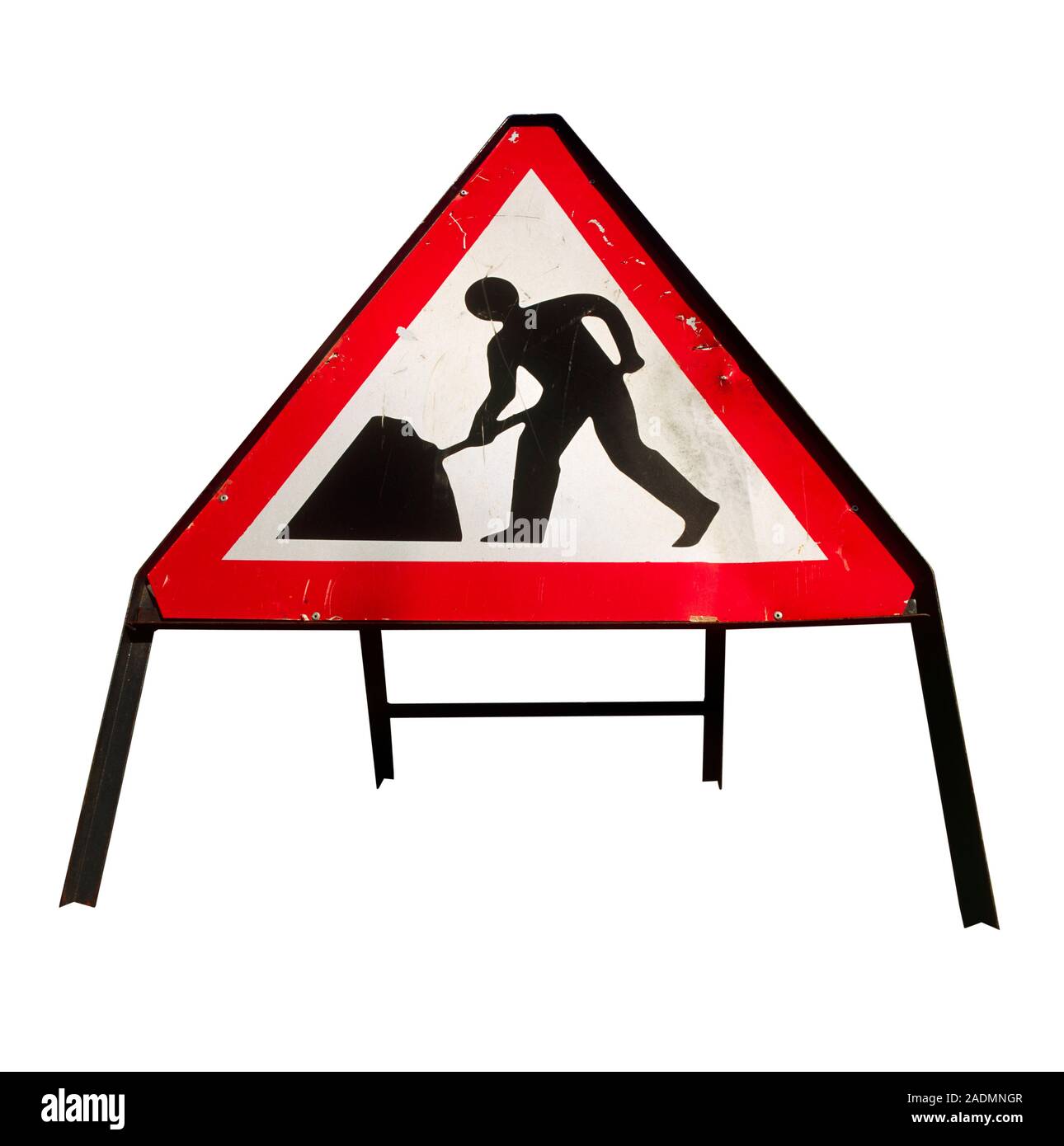 Men at work sign Stock Photo - Alamy