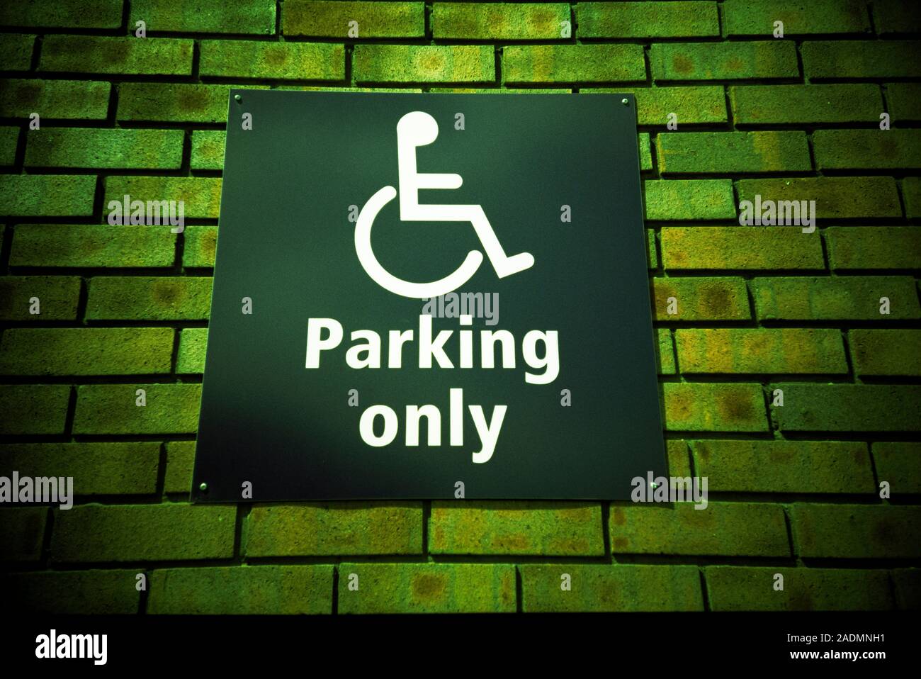 Disabled parking only sign Stock Photo - Alamy Disabled parking only sign Stock Photo - Alamy