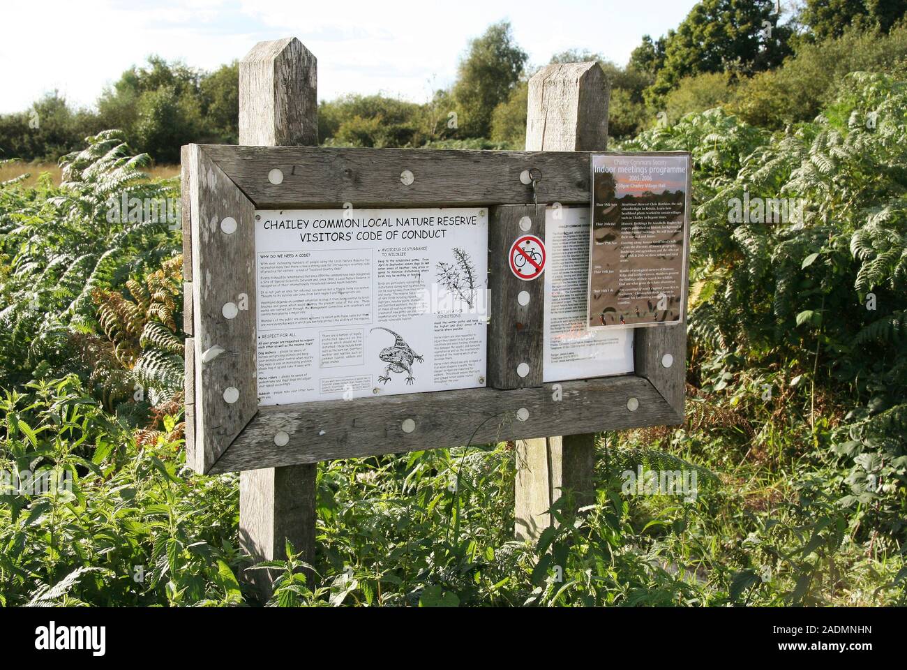 Information sign in Chailey Common Local Nature Reserve, East Sussex ...