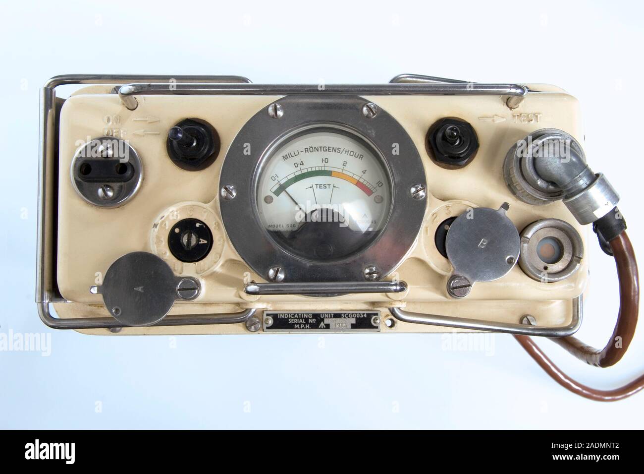 British military radiation meter. This portable device is designed to ...