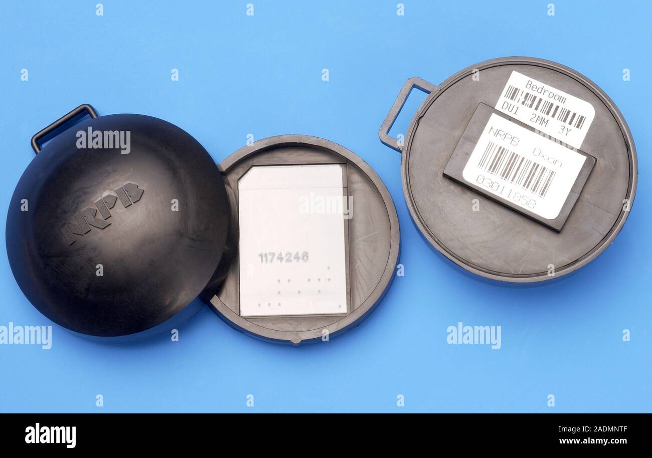 Radon detectors. These devices are used to detect and measure levels of ...