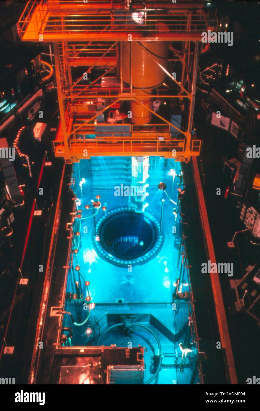 Nuclear reactor hall. View of the interior of a reactor hall at the ...