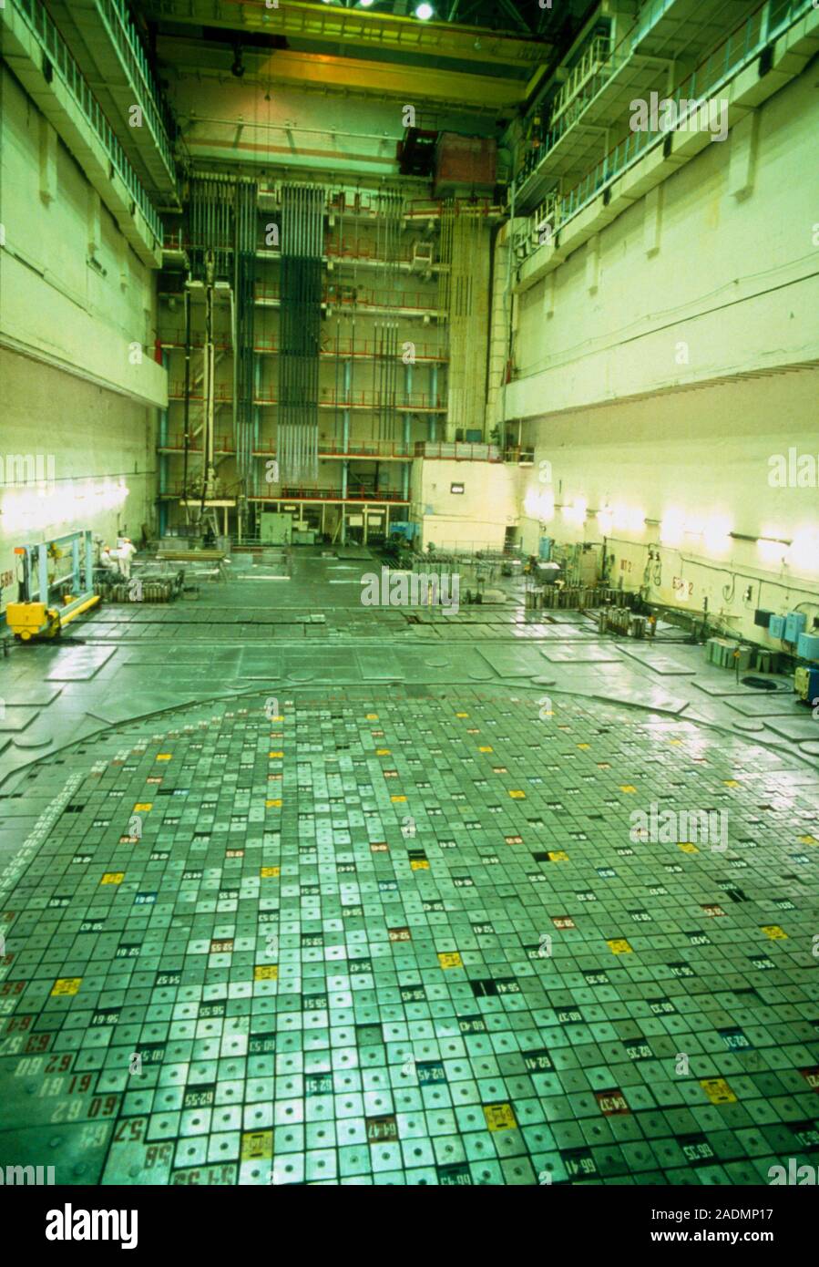 Chernobyl reactor. Reactor hall of the Chernobyl nuclear power station ...