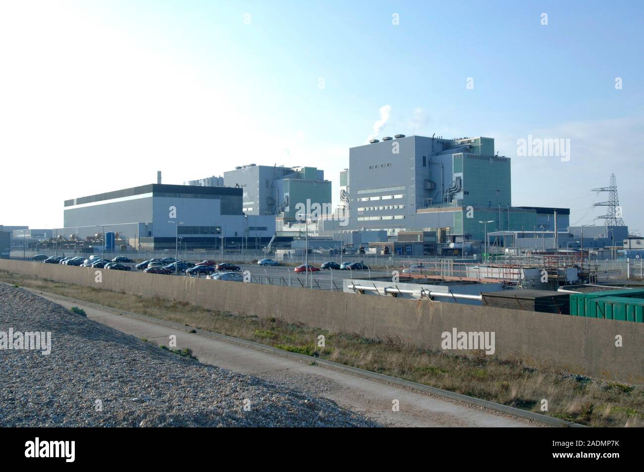 Dungeness nuclear power stations, Kent, UK. Dungeness has two nuclear ...
