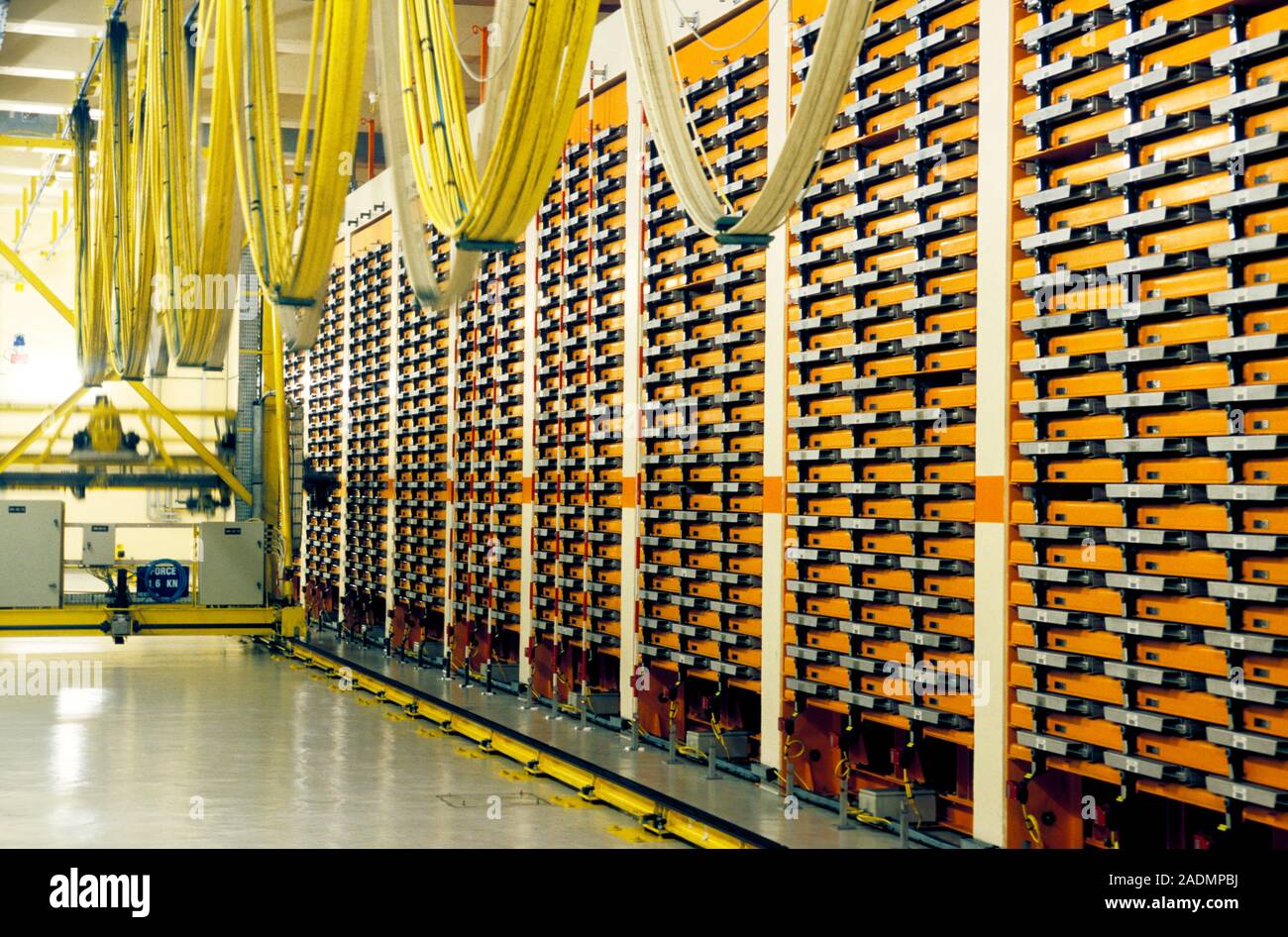 Nuclear fuel assembly. Intermediate storage areas for fuel pins at a ...