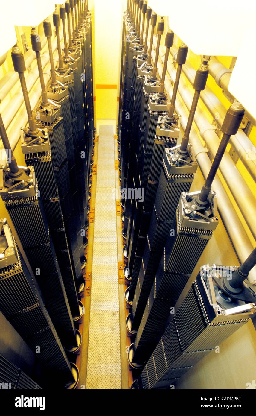 Nuclear fuel assembly. Fuel pin bundles in storage after production at ...