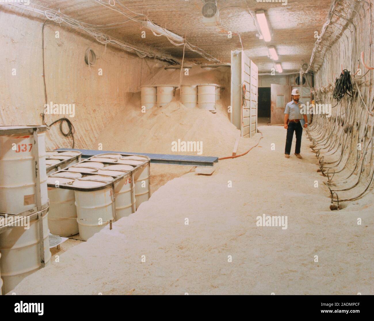 Underground storage of radioactive wastes. This is one of the chambers ...