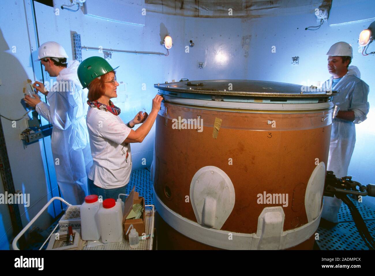 Decommissioning nuclear missile. After the removal of the warhead ...