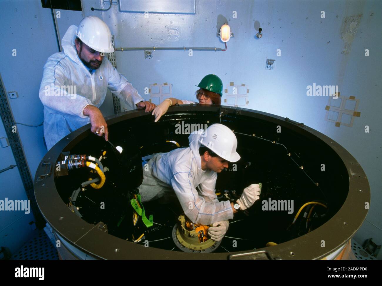 Decommissioning nuclear missile. After the removal of the warhead ...