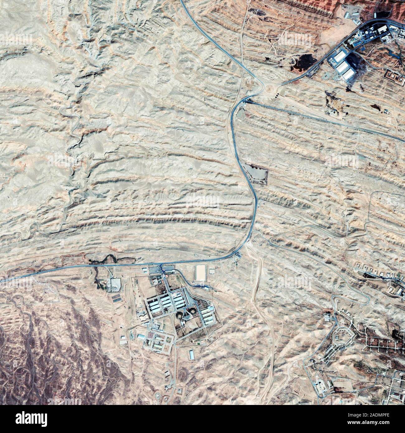Parchin military complex, Iran, satellite image. This military complex ...