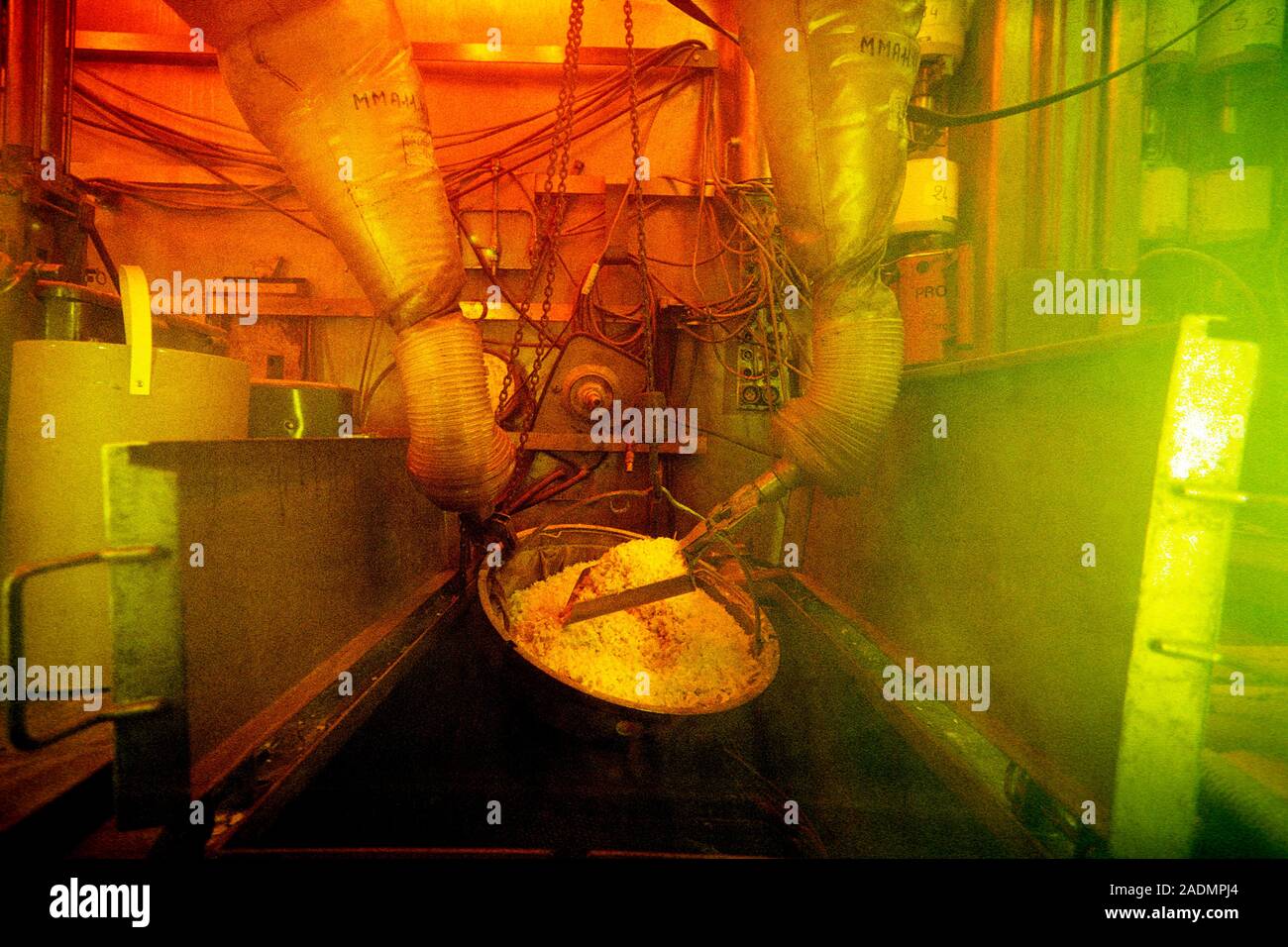 Remote handling of radioactive waste. Remotely controlled handling arms ...