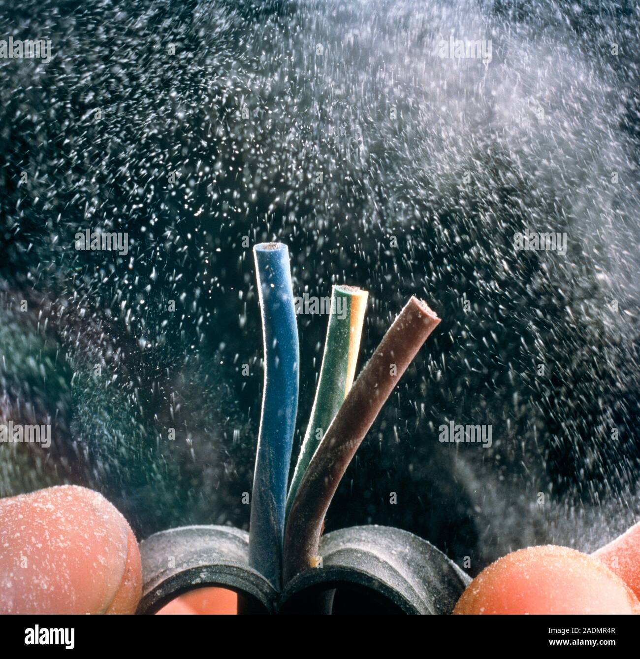 Electric wire. Dust emission during the stripping of the insulation ...