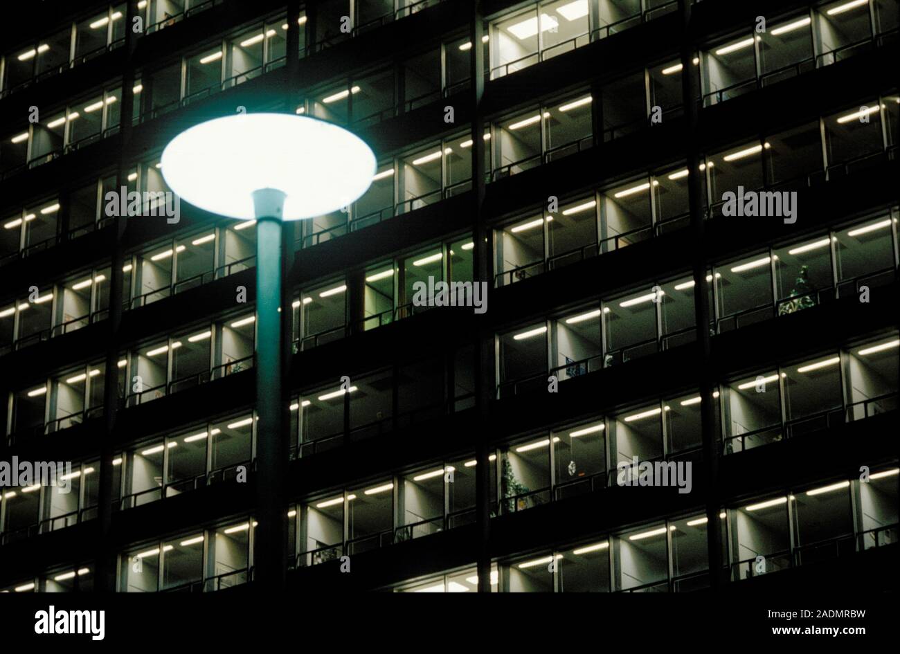 Street light and an office building Stock Photo - Alamy