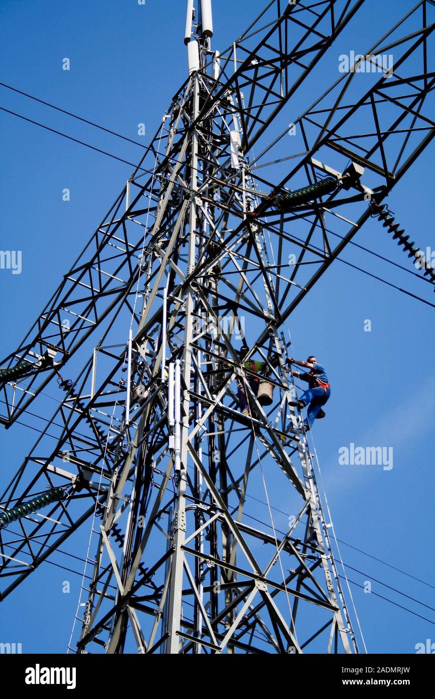 Electricity pylon. This Supports power cables, which supplies ...