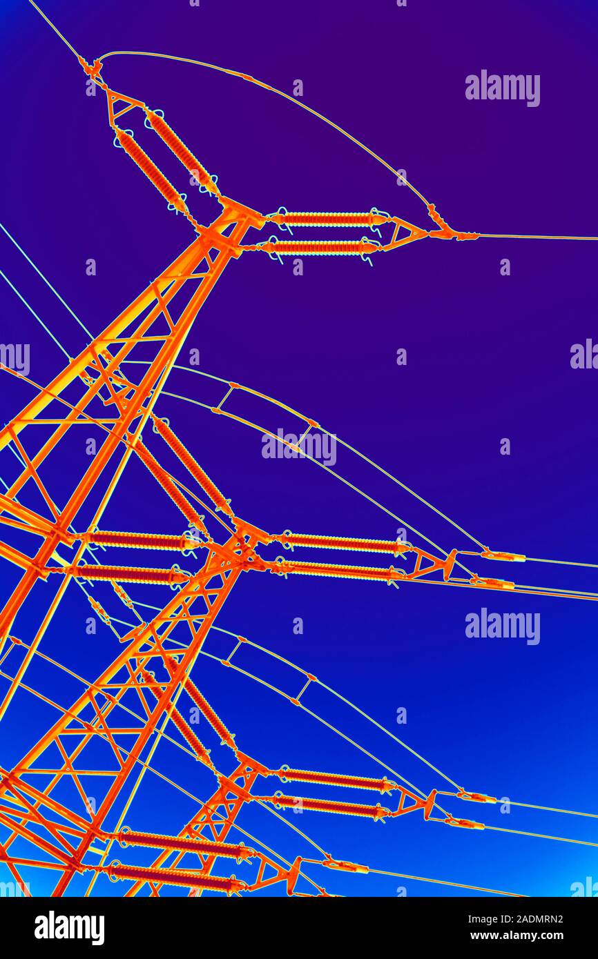 Electricity power lines. These structures are used to support the ...