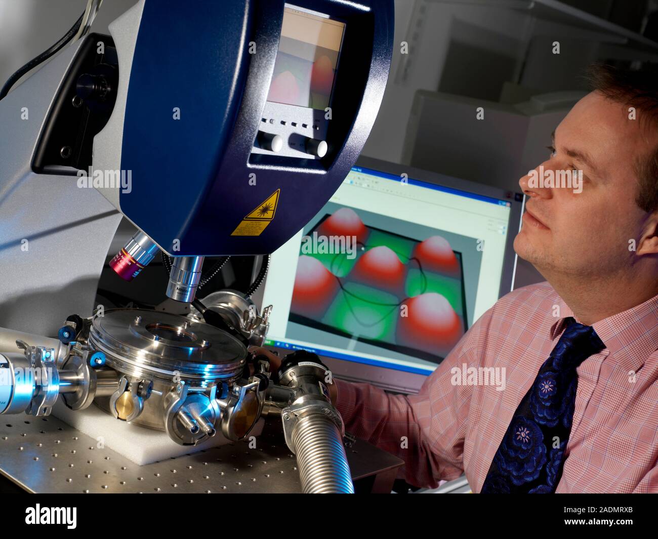 Laser vibrometer. This micro-scanning laser doppler vibrometer uses the ...