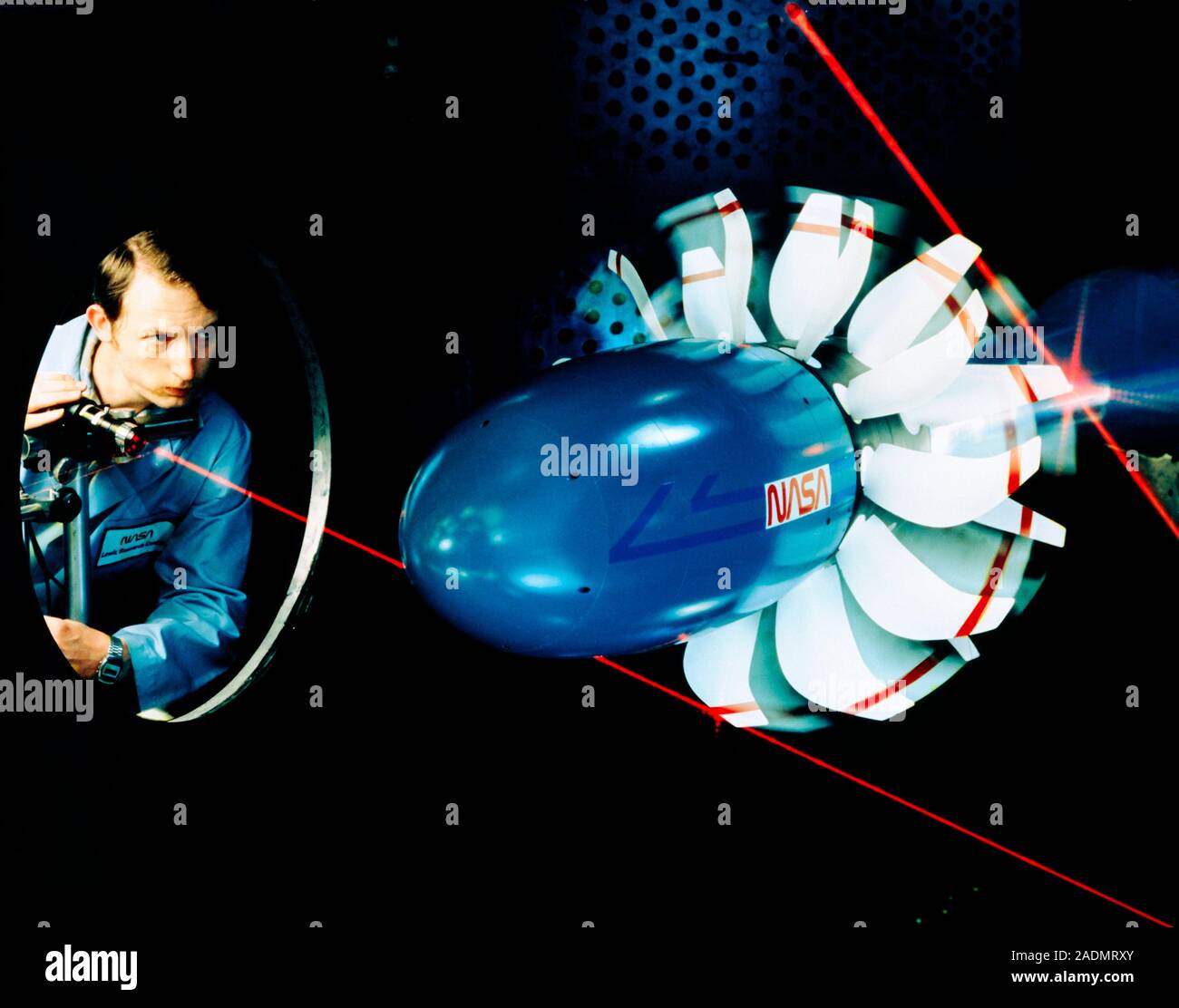 Scale model of the General Electric Unducted Fan (UDF) concept ...