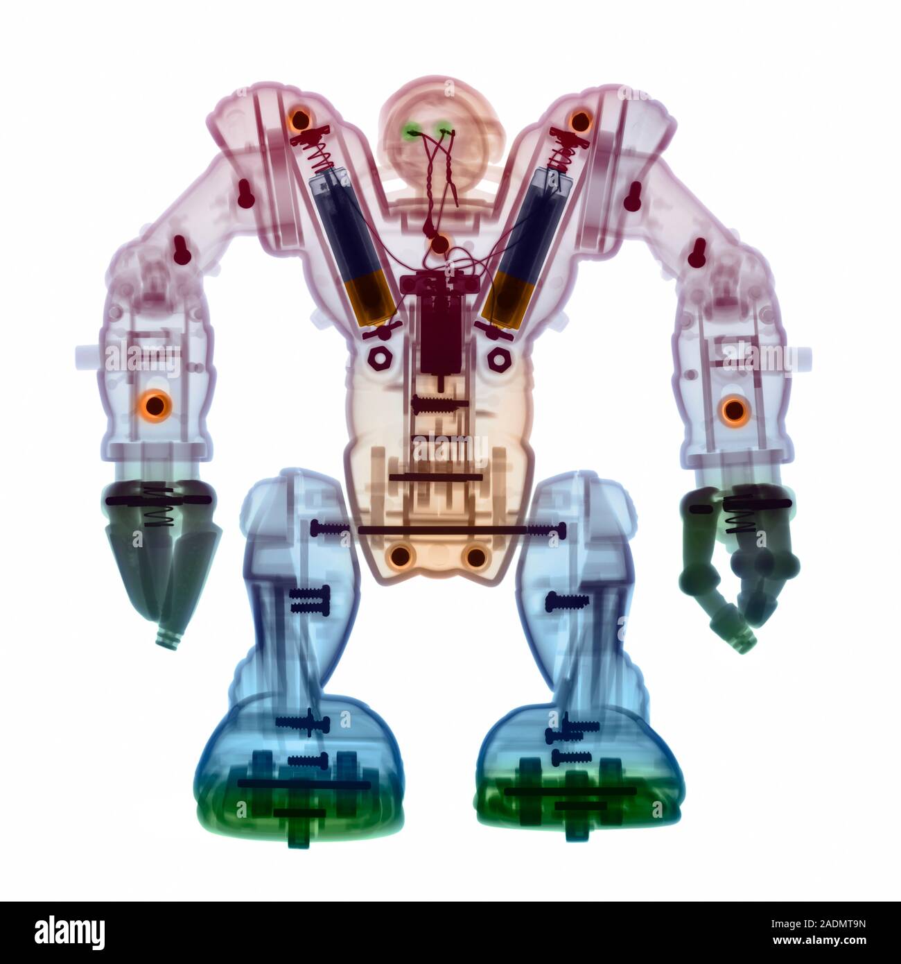 Robot, coloured X-ray Stock Photo - Alamy