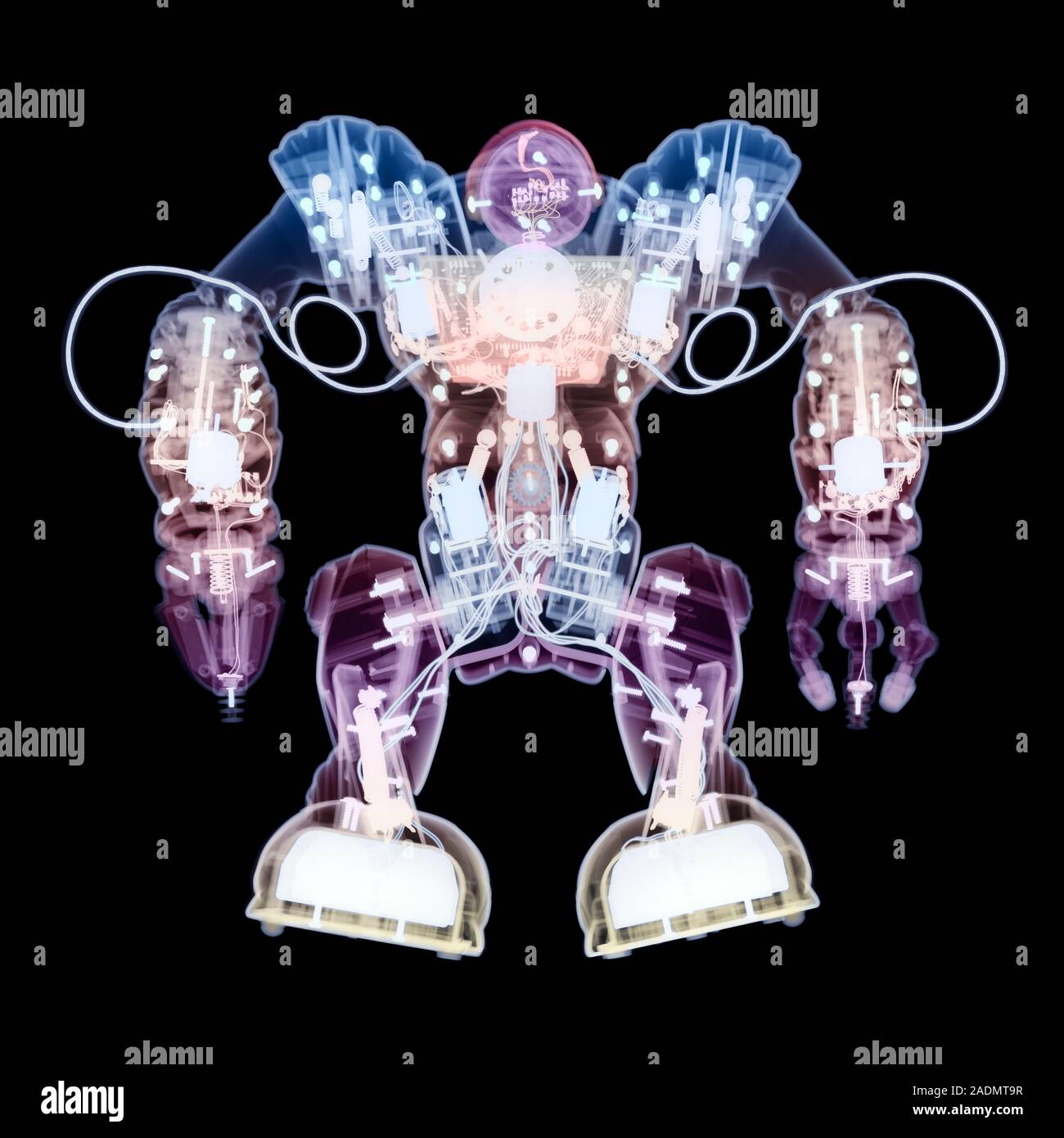 Robot, coloured X-ray Stock Photo - Alamy