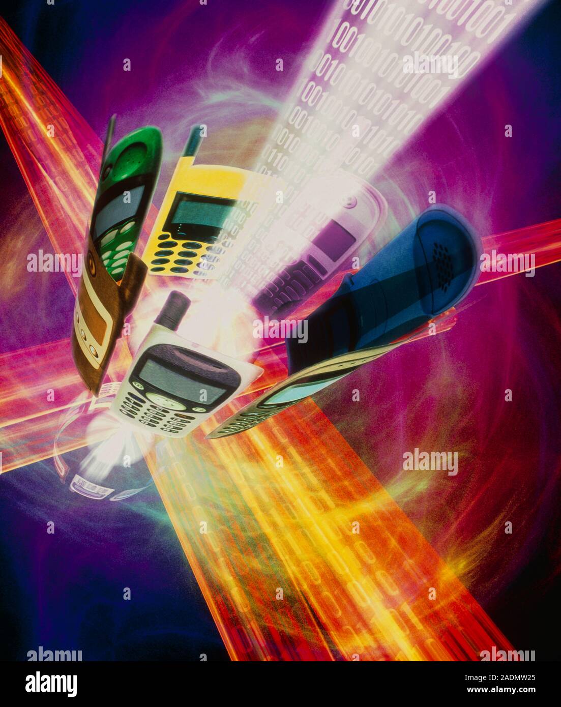 Telephone communication. Conceptual image of the use of mobile ...