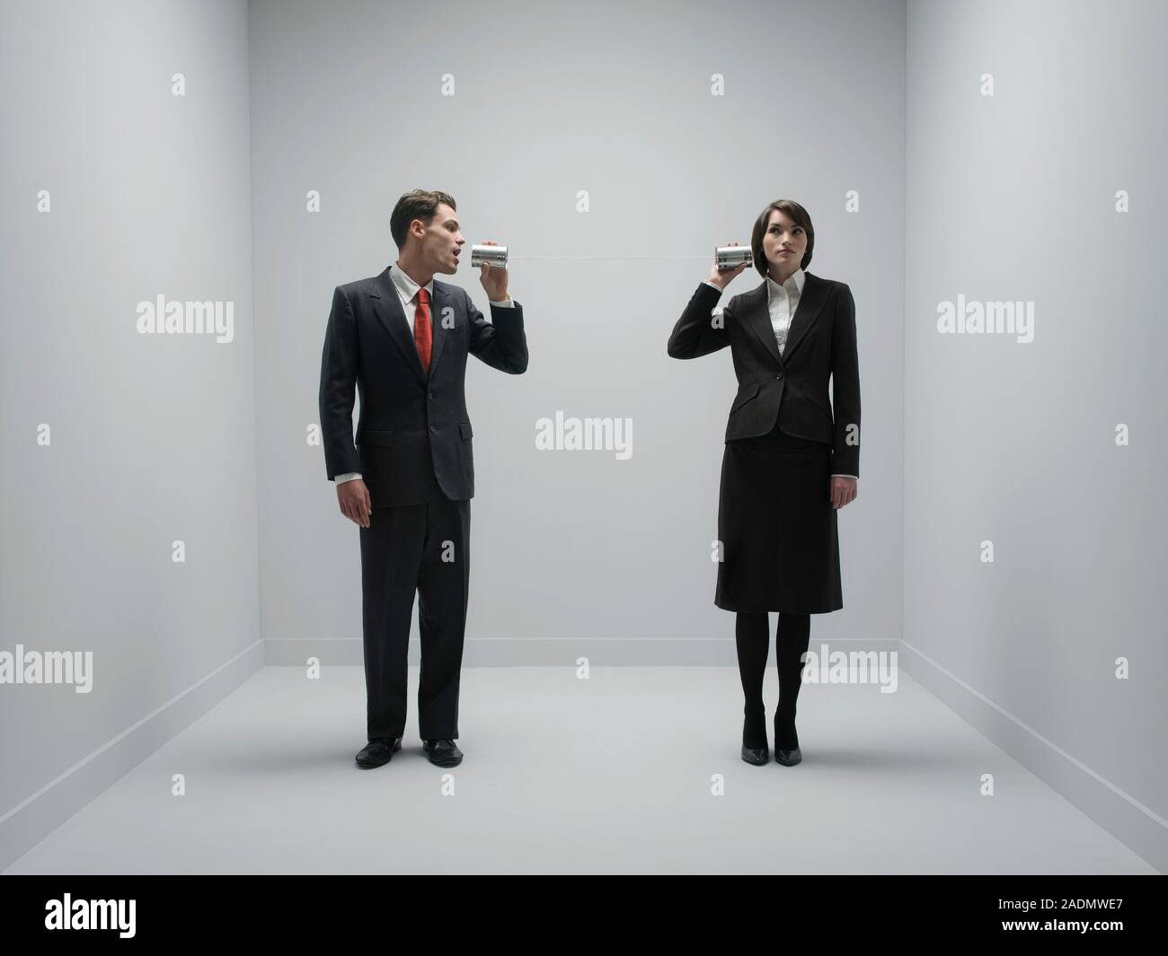 Communication. Conceptual image of outdated technology in the workplace ...