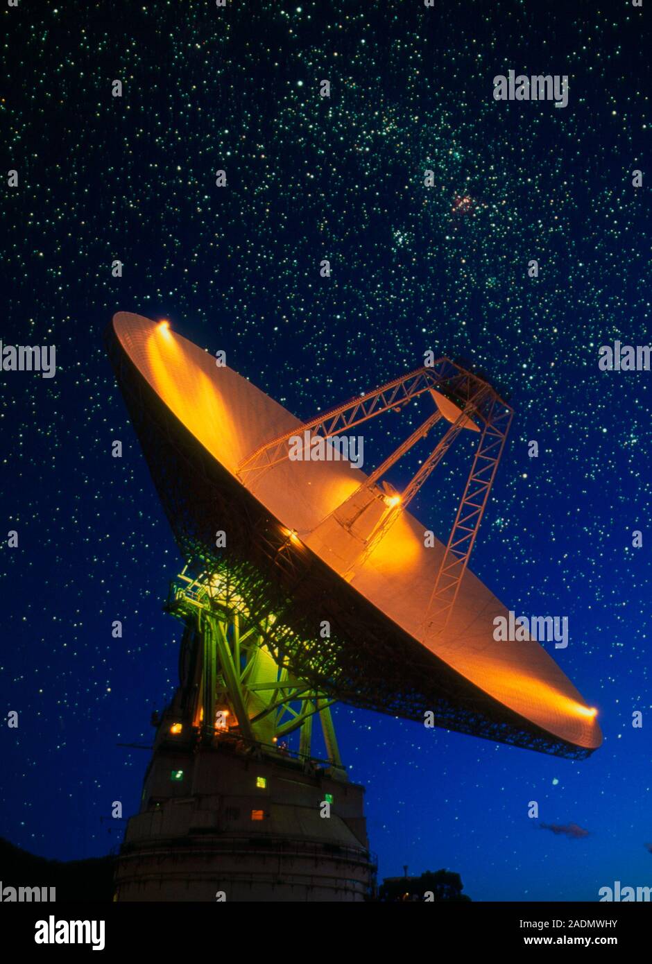 NASA deep space network. Spacecraft-tracking radio antenna at ...