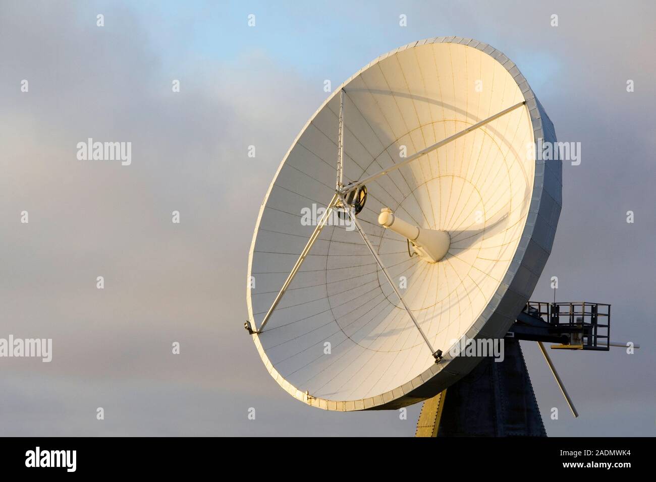 Satellite dish. This satellite dish is used to send radio and microwave ...