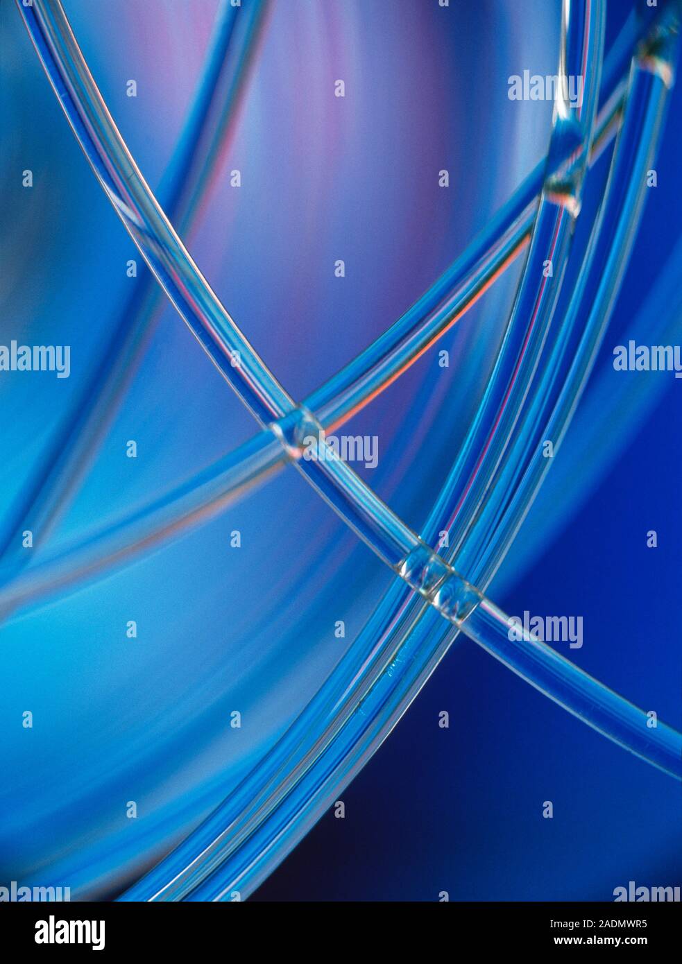 Fibre optics. Several optical fibres for use with lasers. These fibres ...