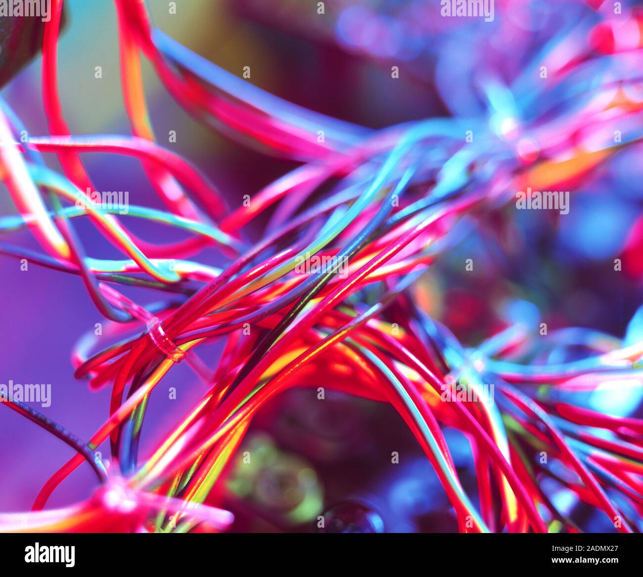 Electrical wires from an Aiwa stereo cassette player Stock Photo - Alamy