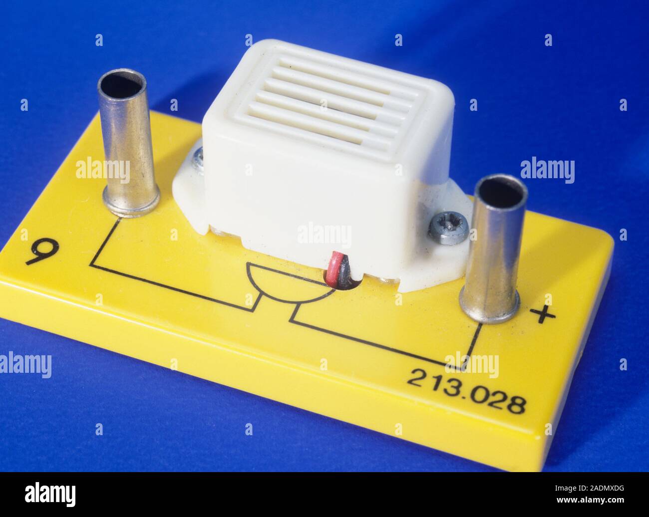 Buzzer. Electronic device which emits a buzzing noise when connected to ...