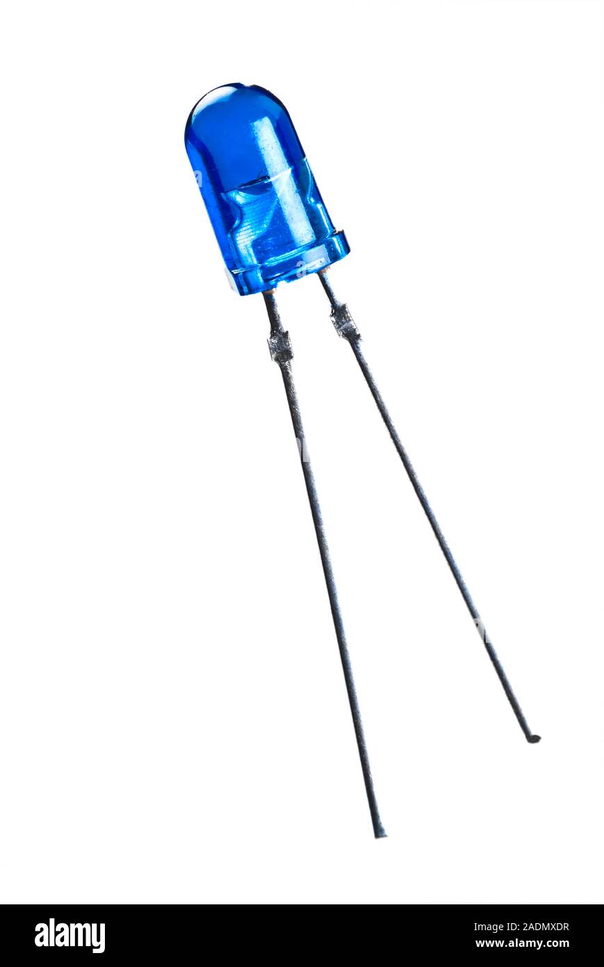 Blue light emitting diode. Light emitting diodes (LEDs) are made of two ...