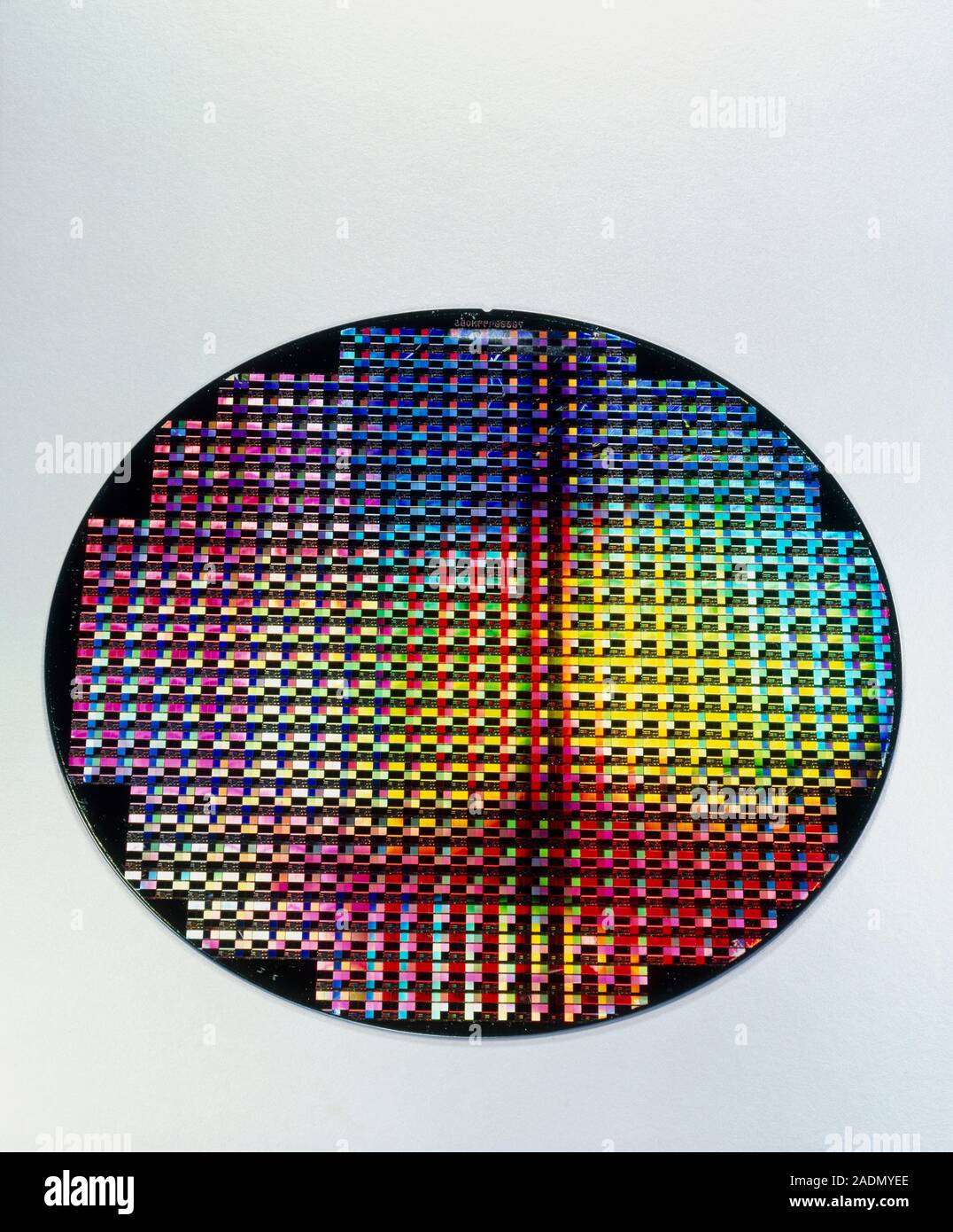 Semiconductor wafer. Semiconductor wafer which has been divided into ...