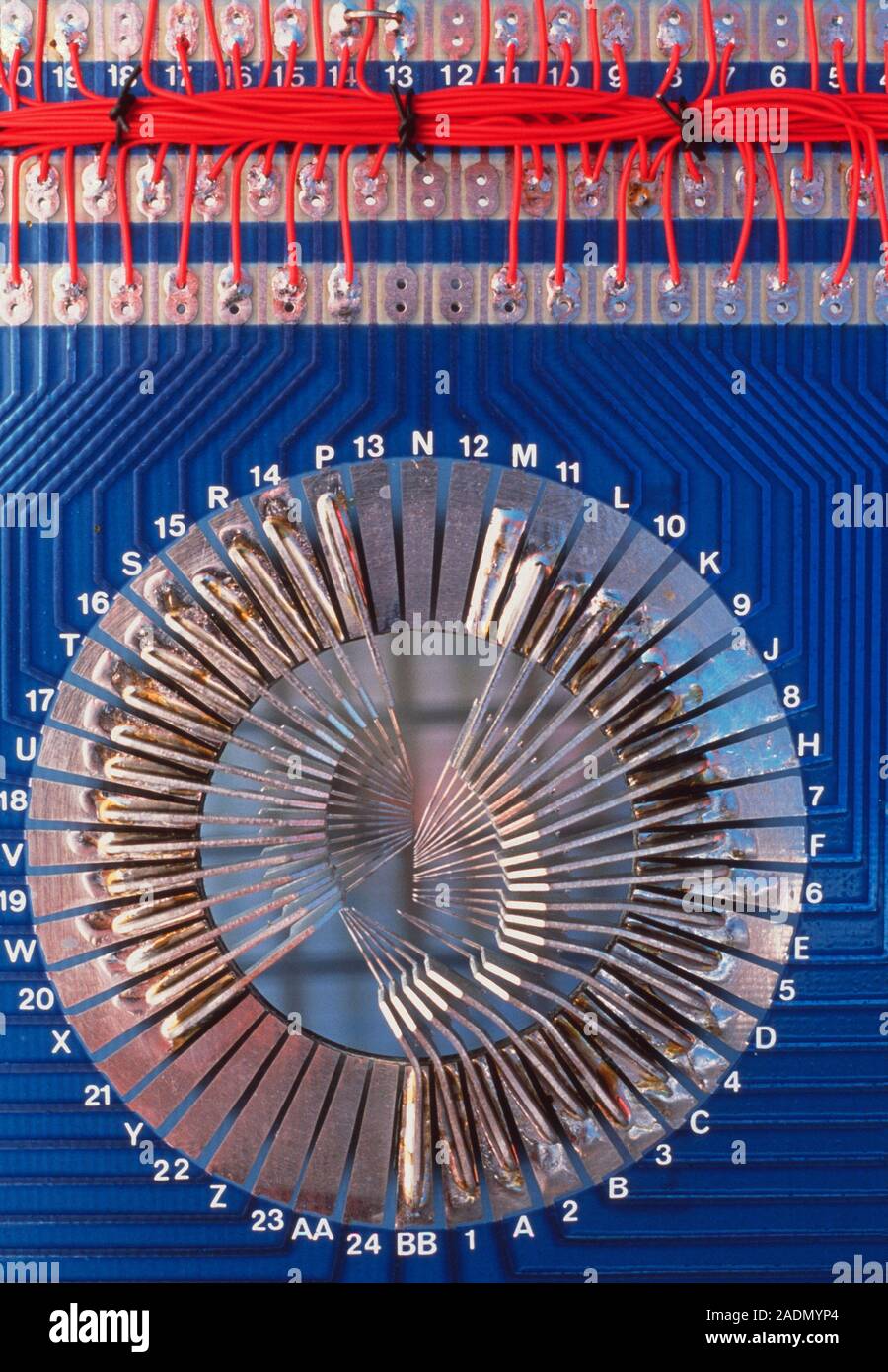 Microchip testing circuit. This electronic circuit is used to test a ...