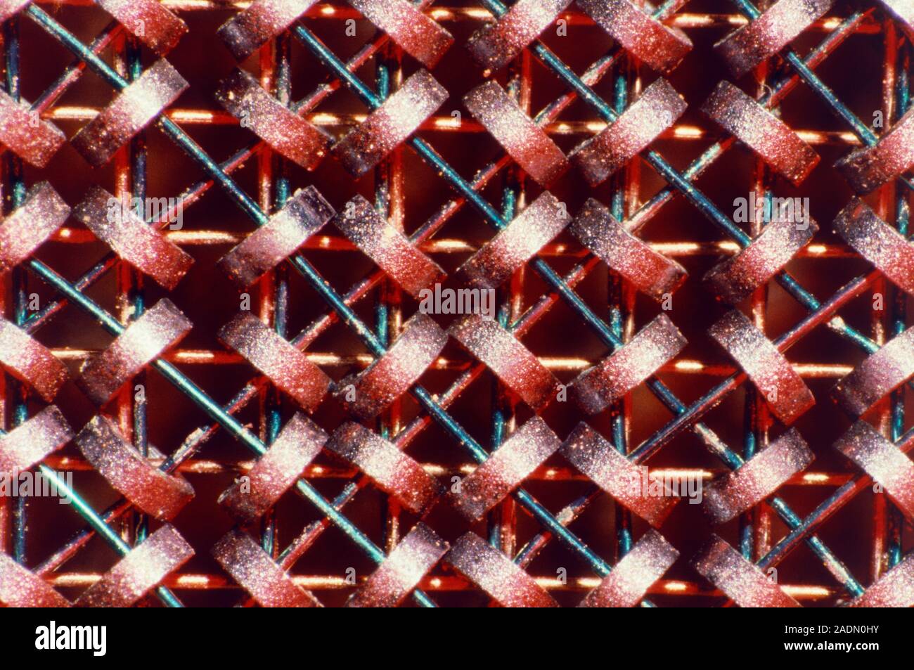 Magnetic core memory. View of the magnetic core memory array once used ... Magnetic core memory. View of the magnetic core memory array once used ...