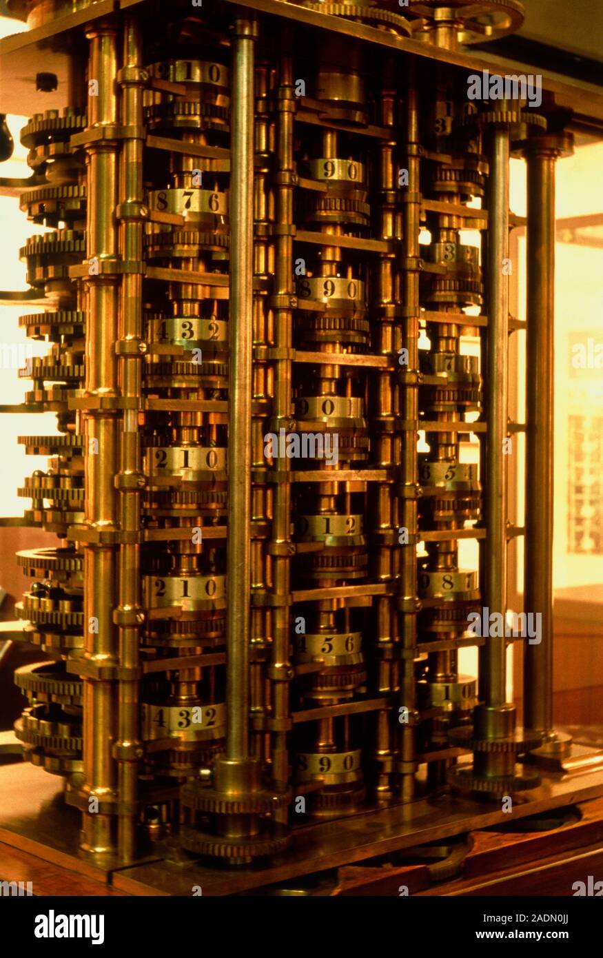Difference engine. The remains of Charles Babbage's original difference ...