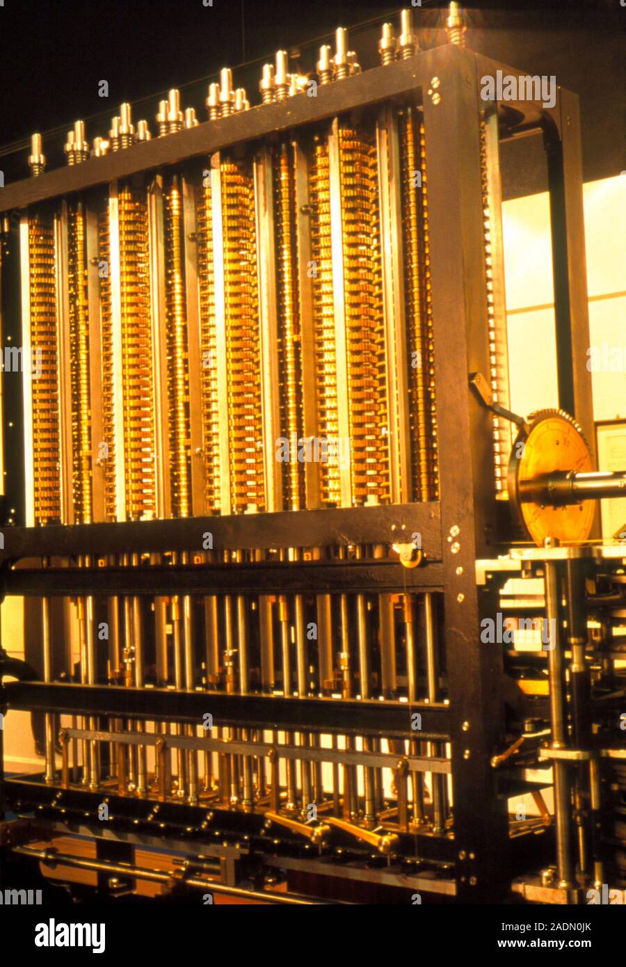 Difference engine. Reconstruction of Charles Babbage's difference ...