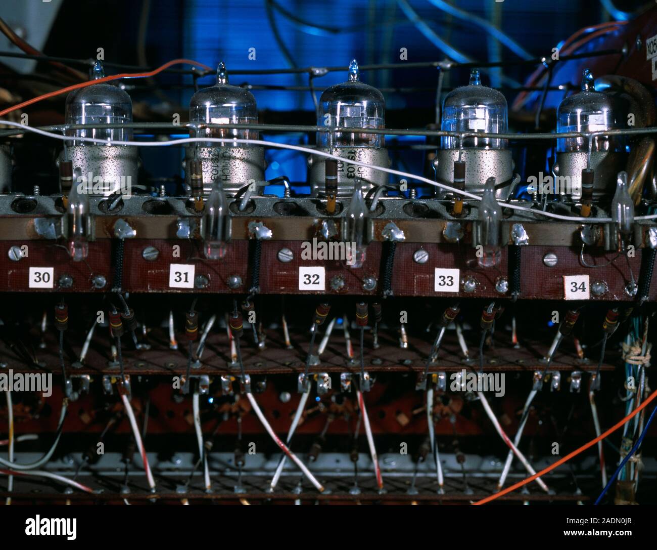 Selectron tubes. Computer information storage tubes (valves) on the ...