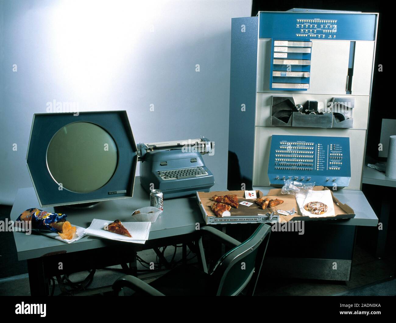 DEC PDP-1 computer, on display at the Computer History Museum, USA ...