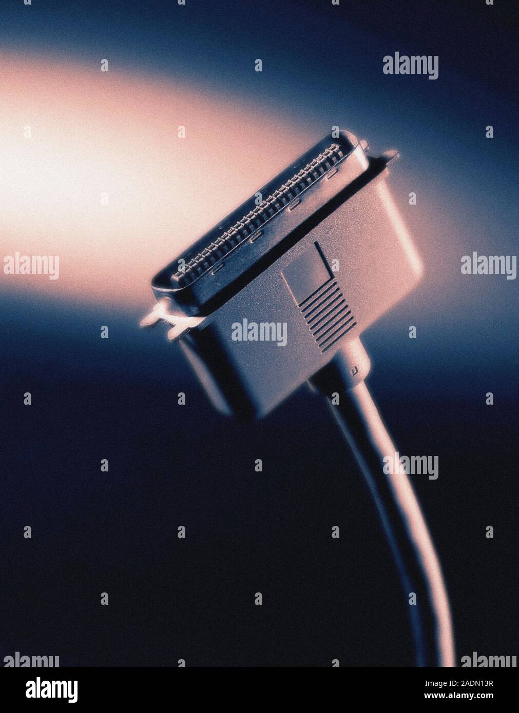 SCSI computer connector. This SCSI (Small Computer System Interface ...