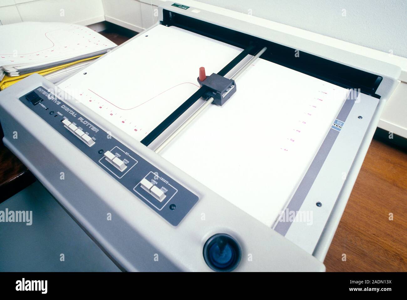 Plotter. This machine is used to create complex line art for technical ...