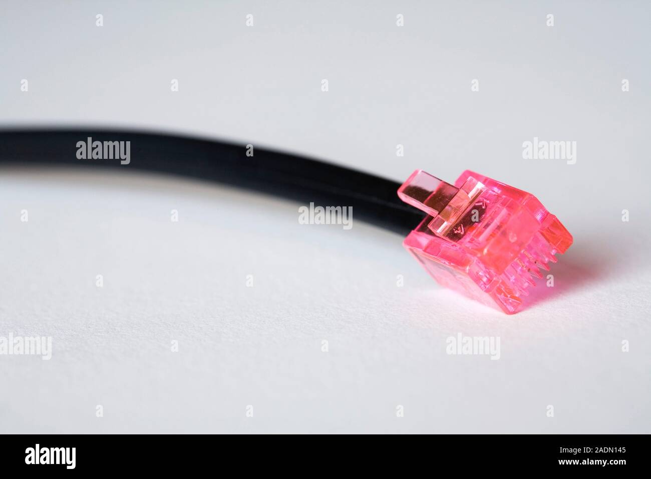 Registered jack connectors. This type of connector is used for ...