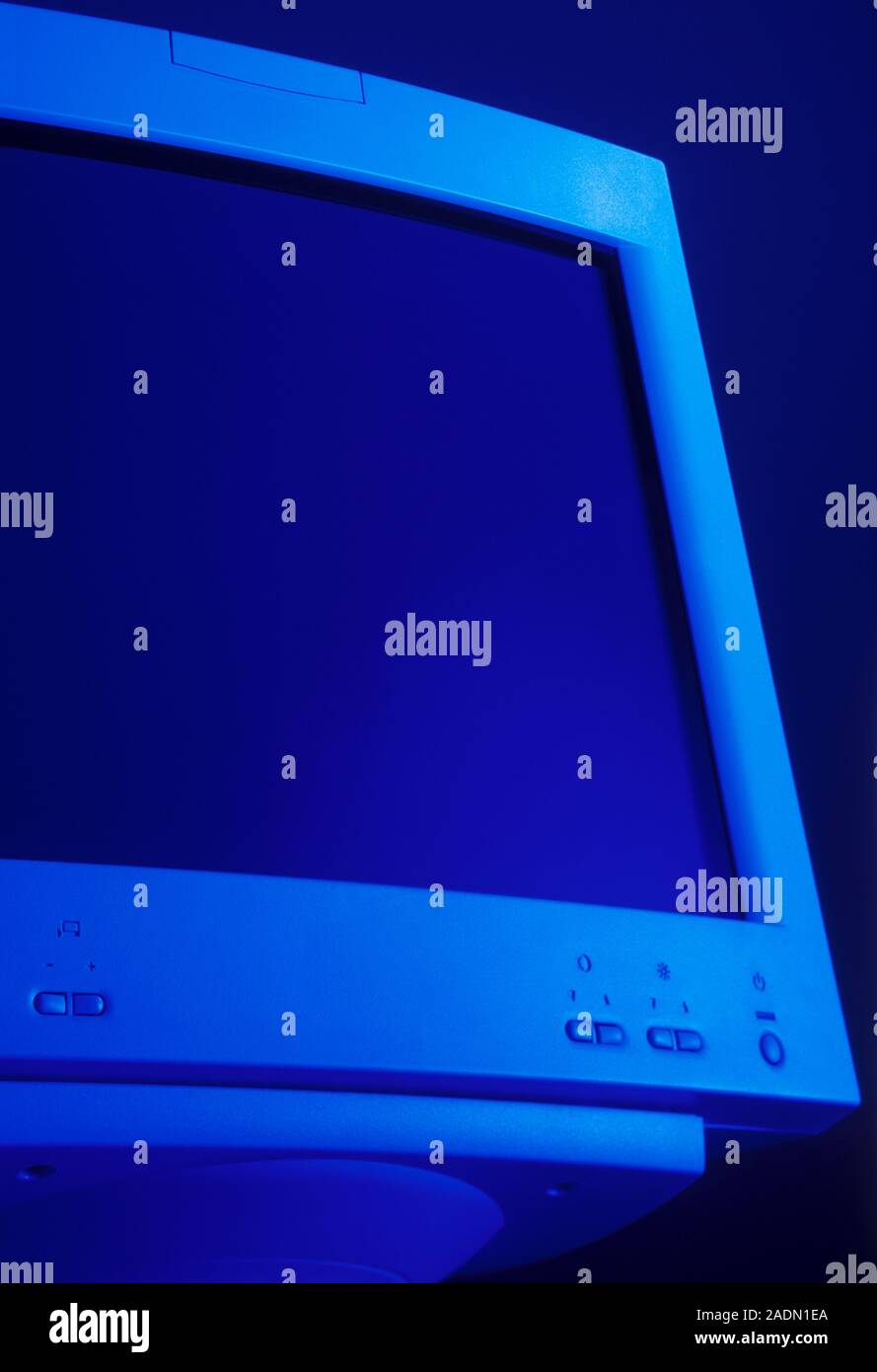 Computer monitor switched off Stock Photo - Alamy